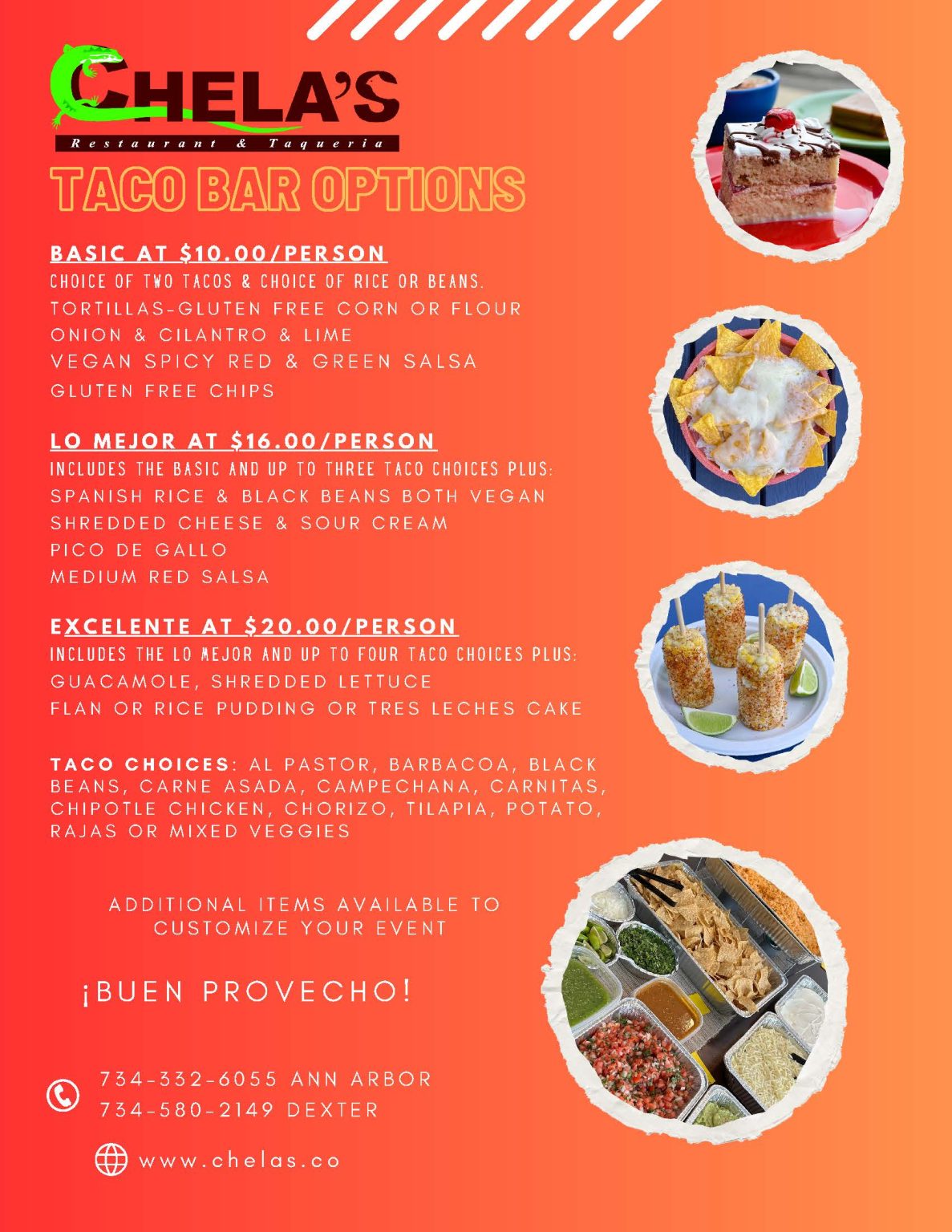 Catering - Chela's Restaurant & Taqueria
